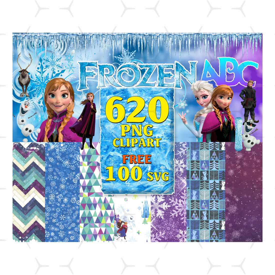 620 Frozen Clipart Bundle, Clipart Frozen Png, Disney Clipar | Inspire ...