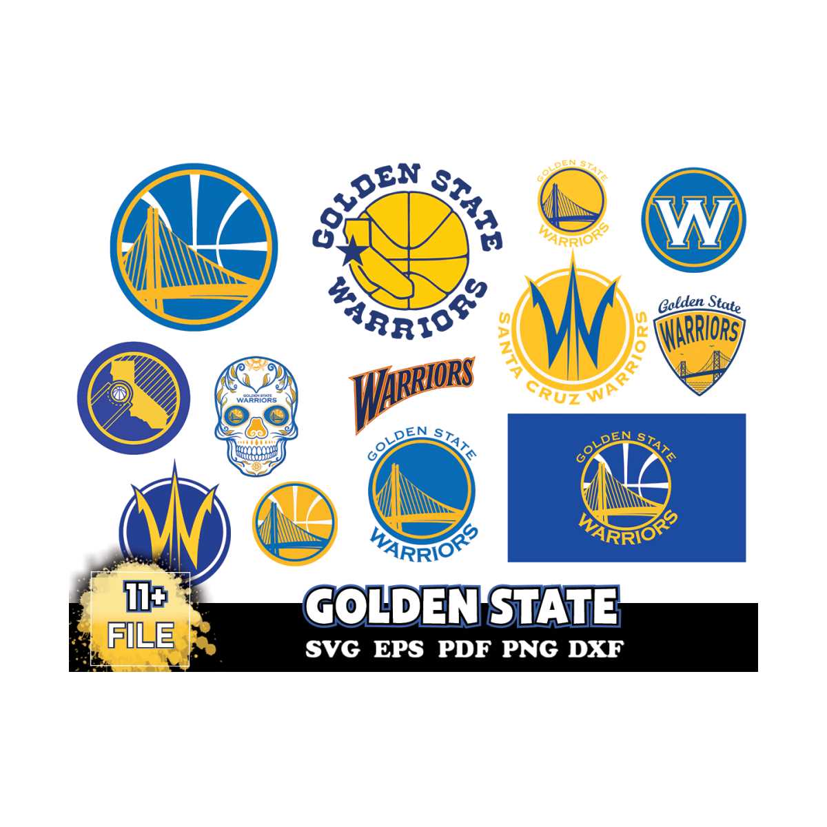 11 FILE Golden State Svg Bundle | Inspire Uplift