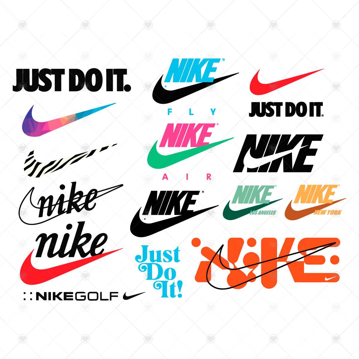 Nike Logos Svg Bundle, Trending Svg, Nike Svg, Nike Logo Svg | Inspire ...