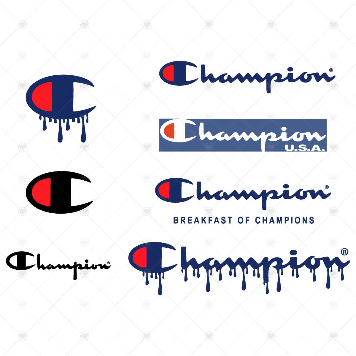 Champion Dripping Logo Svg Bundle, Trending Svg, Champion Lo | Inspire ...