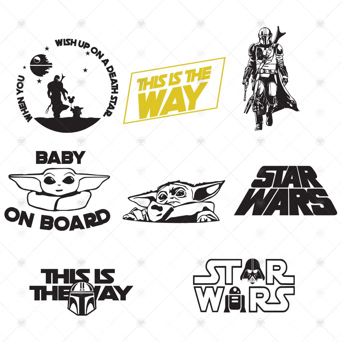 Star Wars Bundle Svg, Star Wars Svg, Star Wars Bundle, Star | Inspire ...