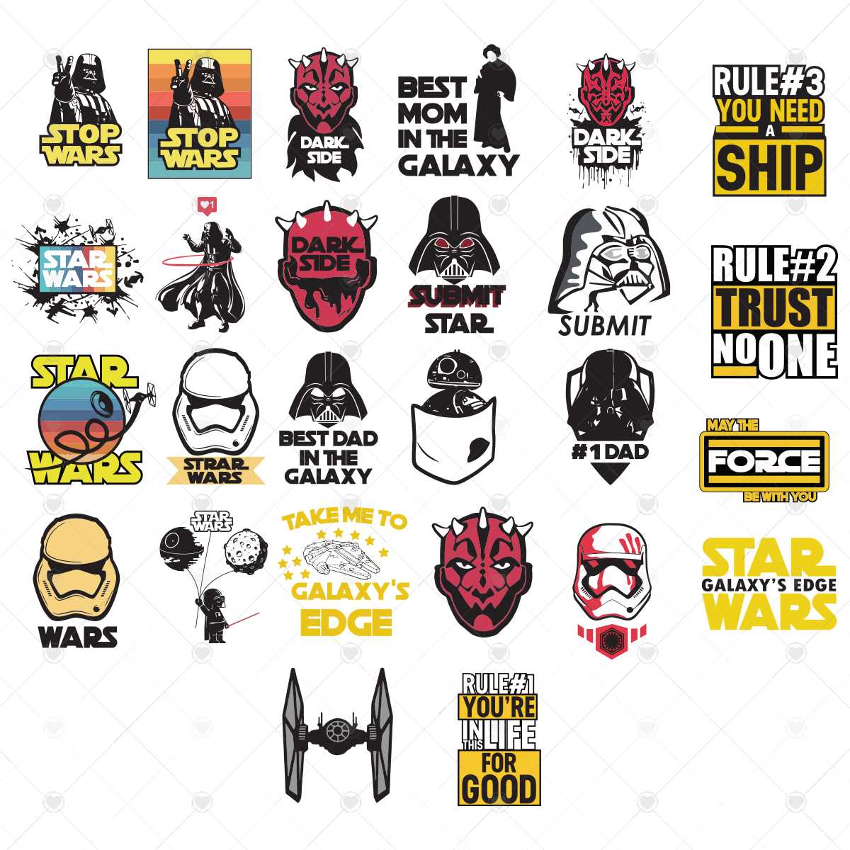 Star Wars Bundle Svg, Star Wars Svg, Star Wars Bundle, Star | Inspire ...