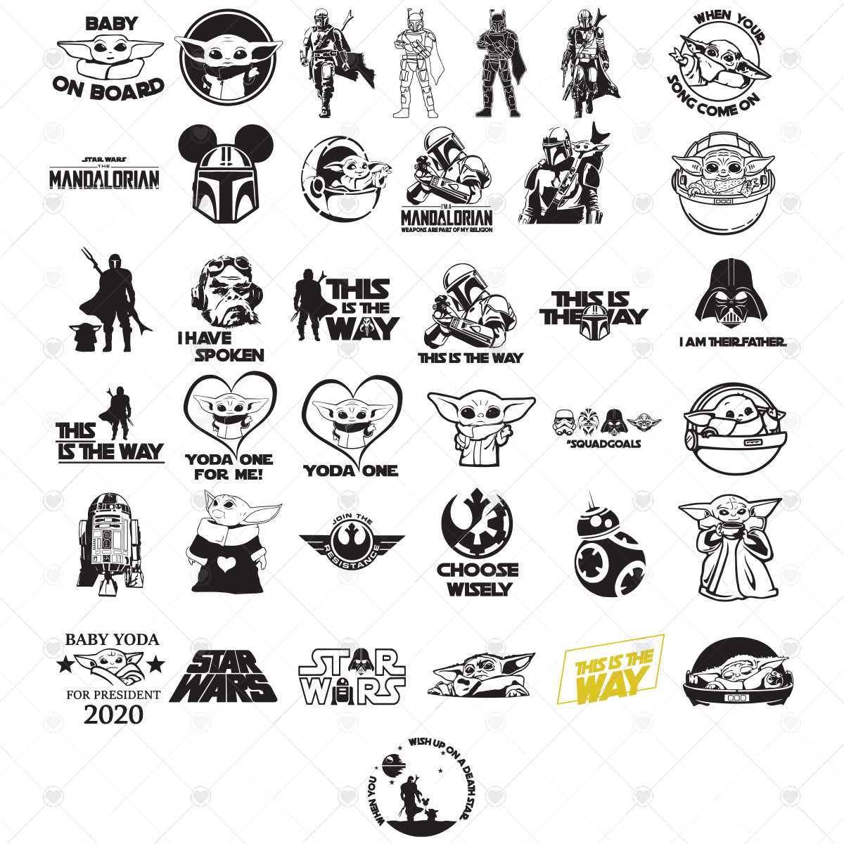 Star Wars Bundle Svg, Star Wars Svg, Star Wars Bundle, Star - Inspire ...