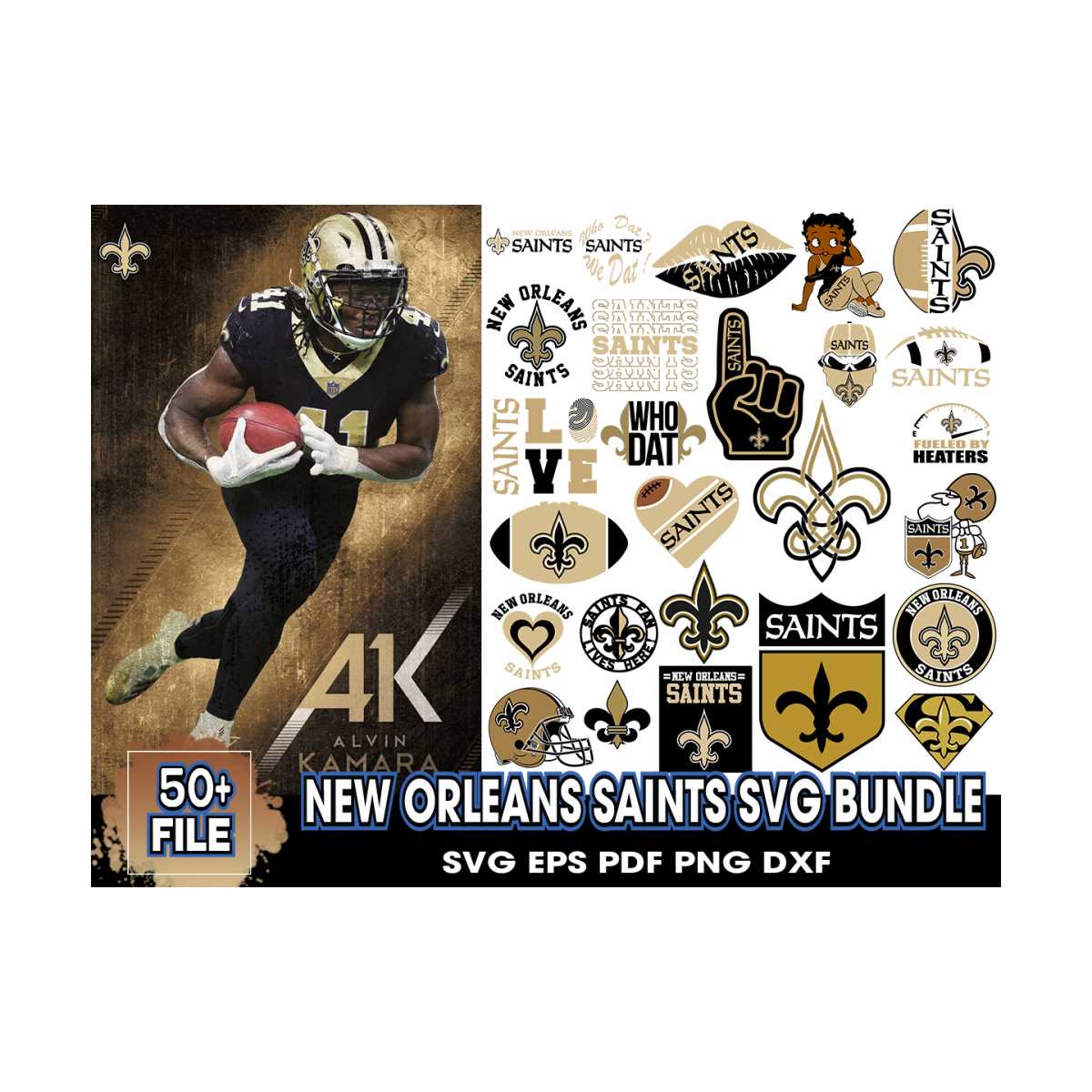 New Orleans Saints Svg Bundle, Saints Logo Svg, NFL Svg, Foo | Inspire ...