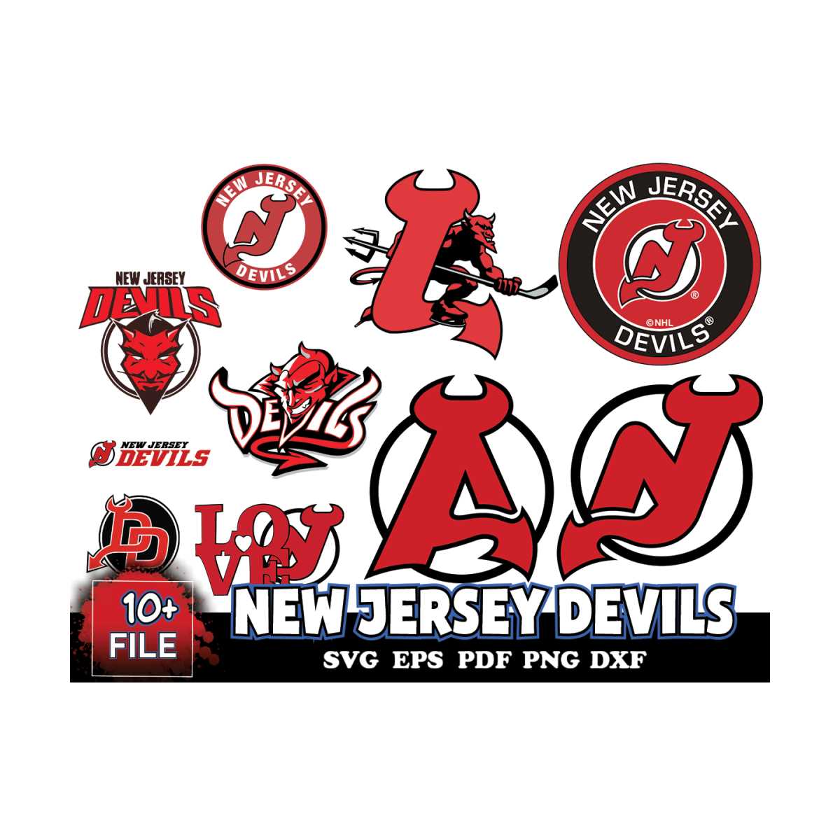 10 FILE New Jersey Devils Svg Bundle | Inspire Uplift