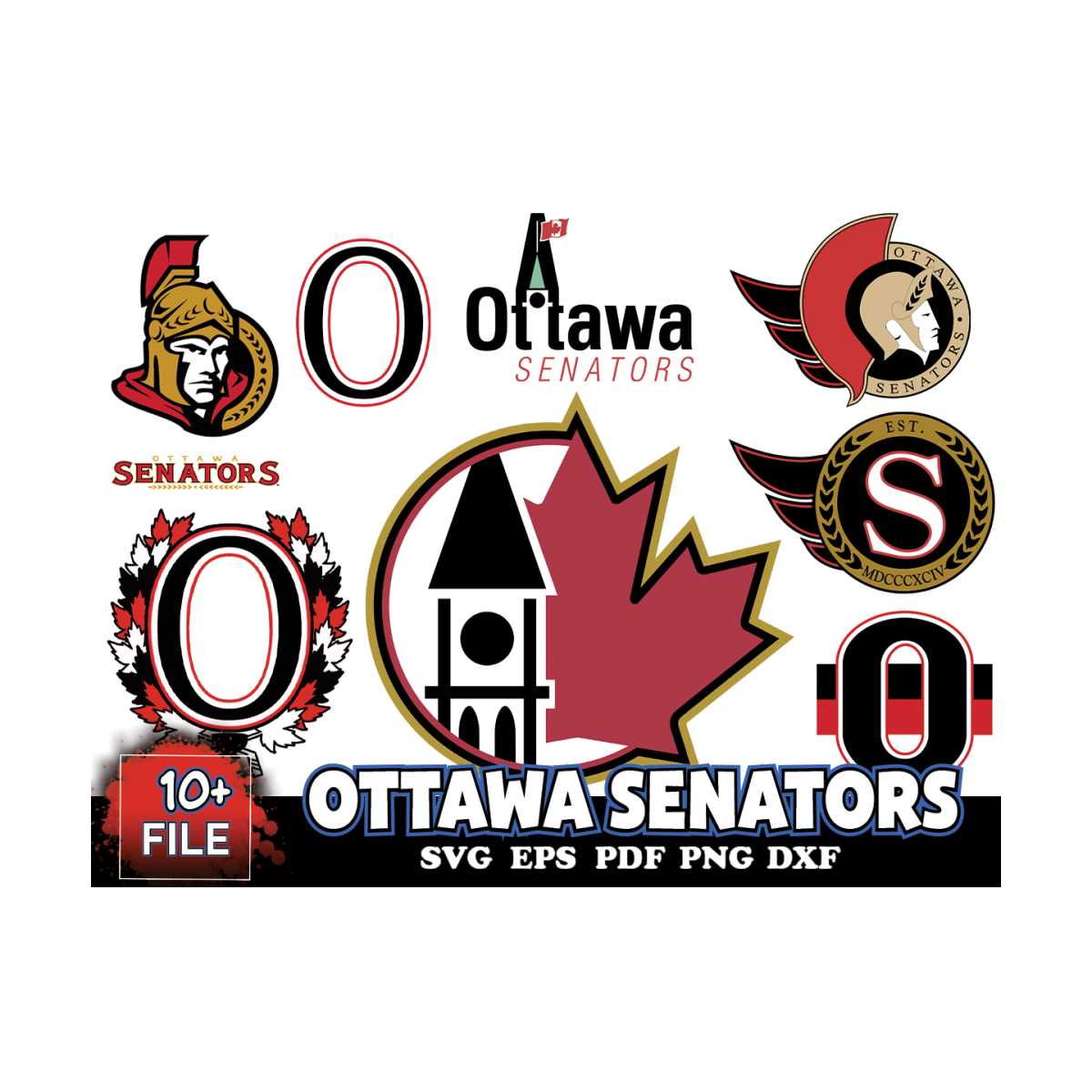 10 FILE Ottawa Senators Svg Bundle | Inspire Uplift