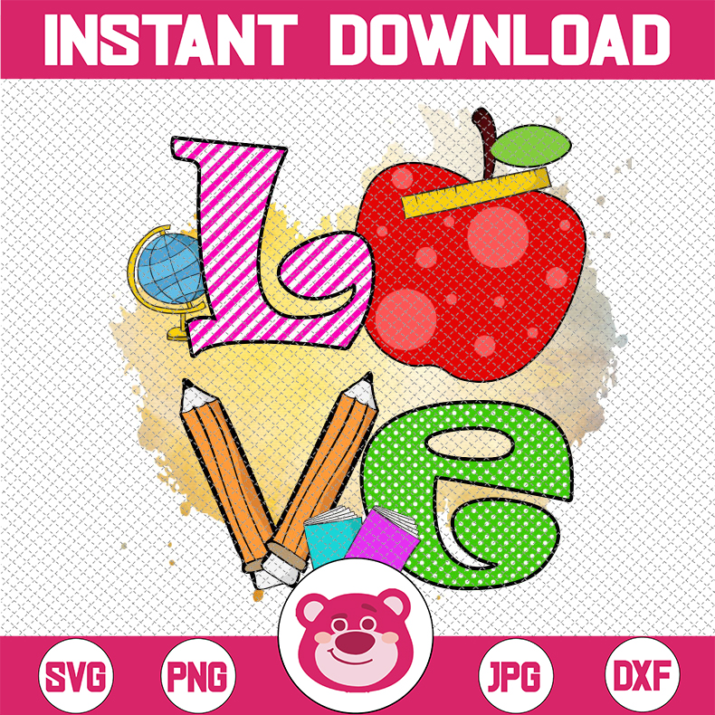 Love Apple, Love Teacher, Teacher Clipart Love, Apple Teache | Inspire ...