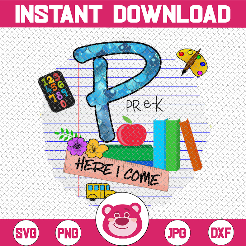 Pre K Here I Come png, Pre K png, Back To School png, Pre Ki - Inspire ...