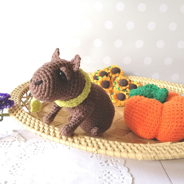 Capybara crochet, Crochet animals, Capybara, Capybara toy, A | Inspire ...