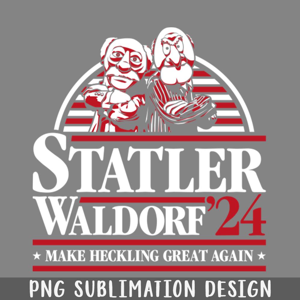 Muppets Statler Waldorf Make Heckling Great Again PNG Downl | Inspire ...