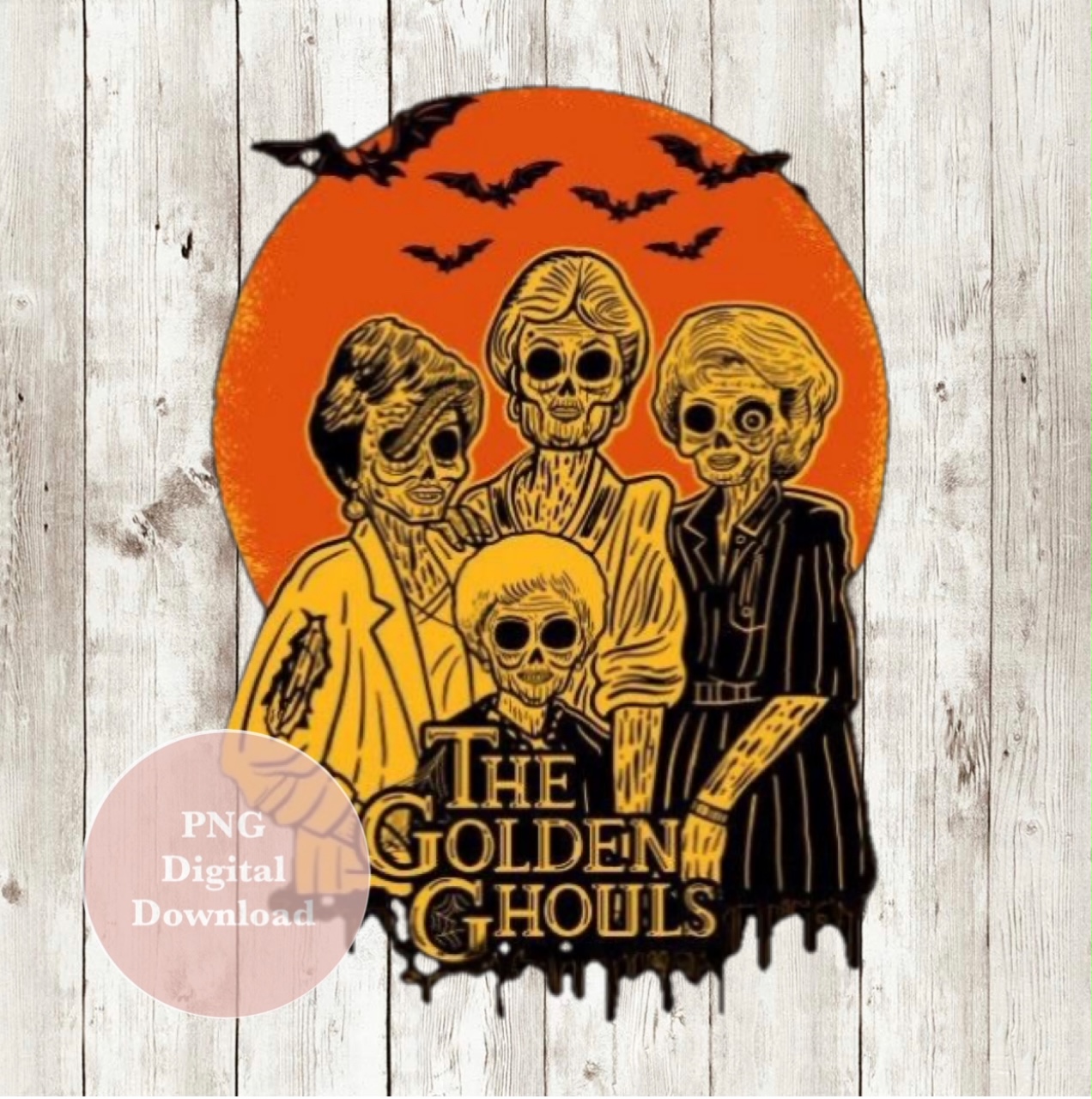 The Golden Ghouls ,PNG, Halloween, Fall, PNG Digital Downlo | Inspire ...