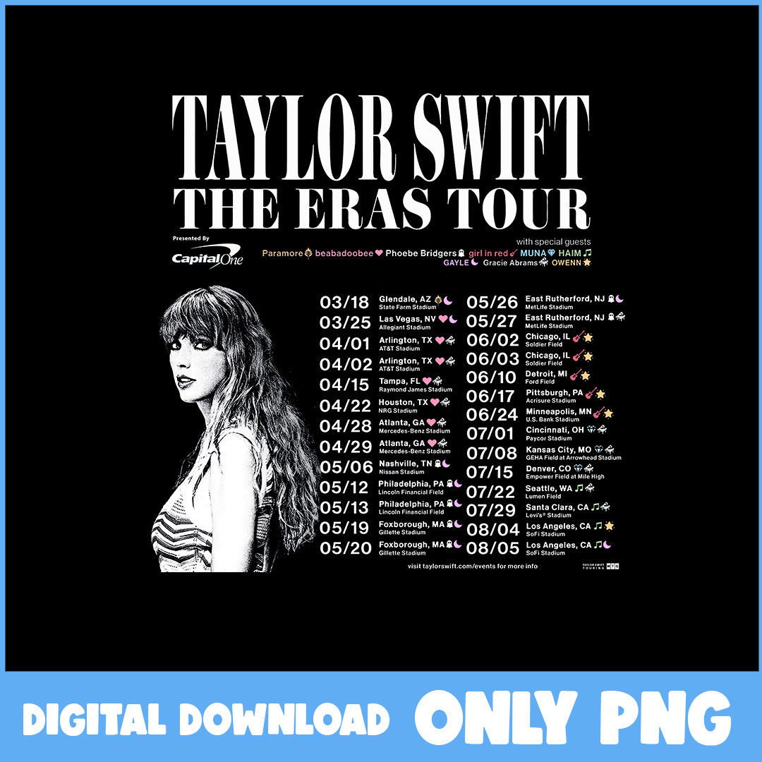 Taylor Swift The Eras Tour Png, The Eras Tour Png, Eras Tour | Inspire ...