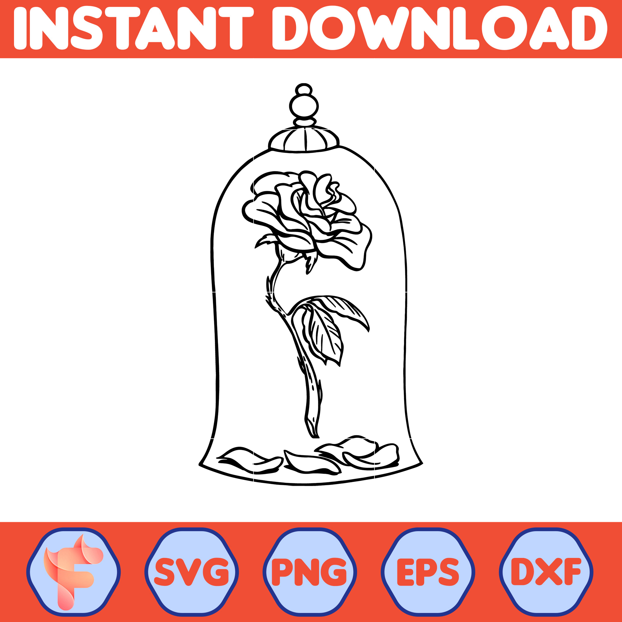 Disney Beauty And The Beast SVG, Belle Svg, Disney Svg,Beaut | Inspire ...