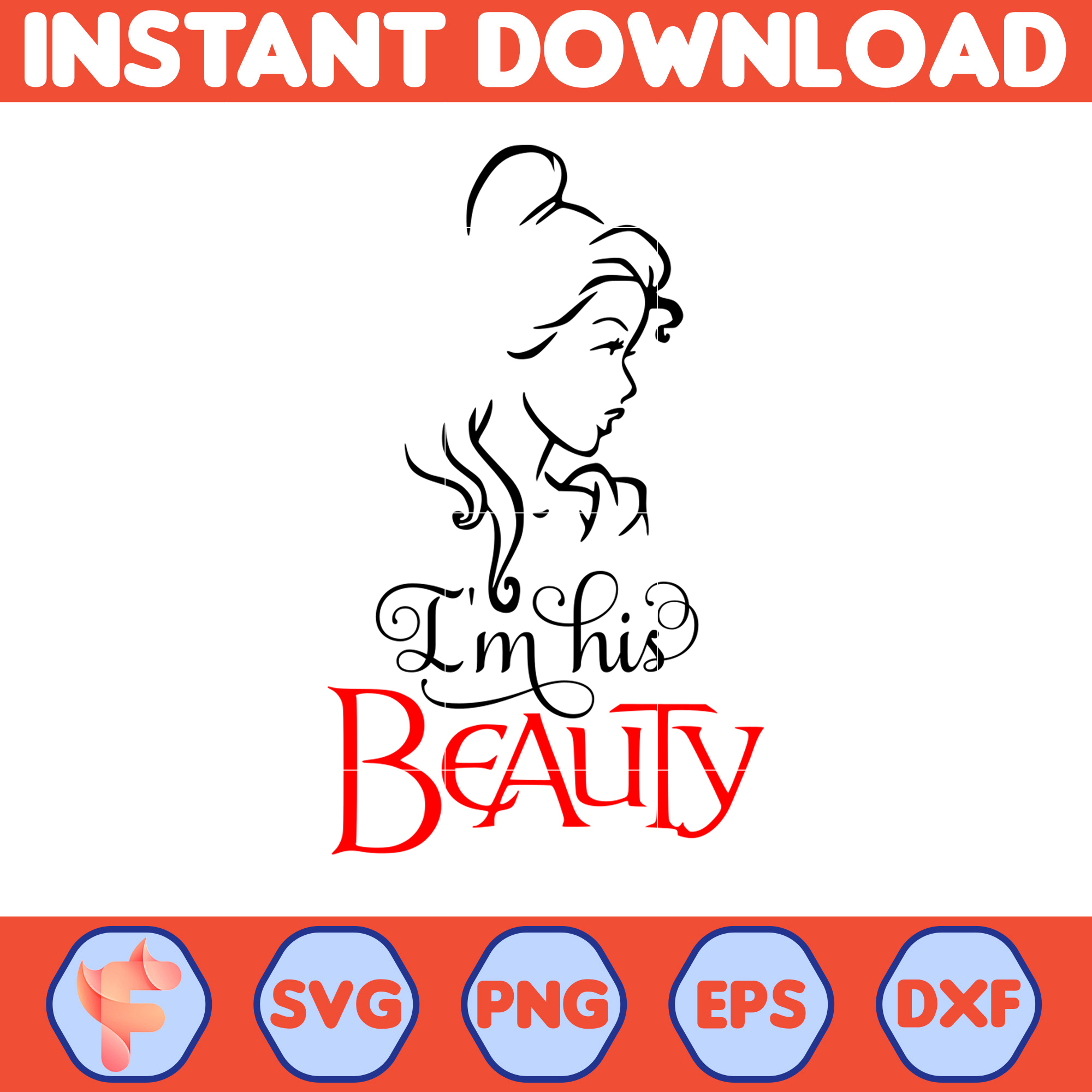 Disney Beauty And The Beast SVG, Belle Svg, Disney Svg,Beaut | Inspire ...