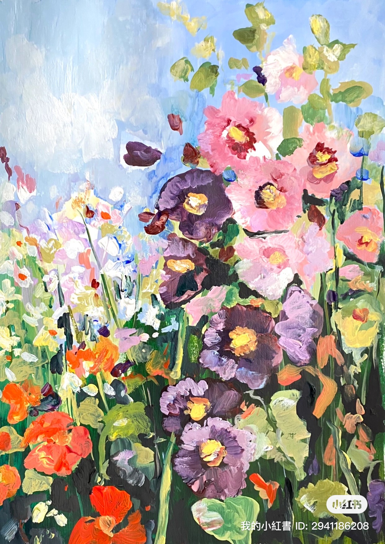 Malva Original acrylic painting on paper Fauvism art Impress | Inspire ...