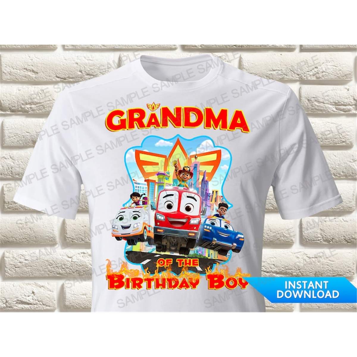 Firebuds Grandma Iron On Transfer, Firebuds Grandma Birthday | Inspire ...