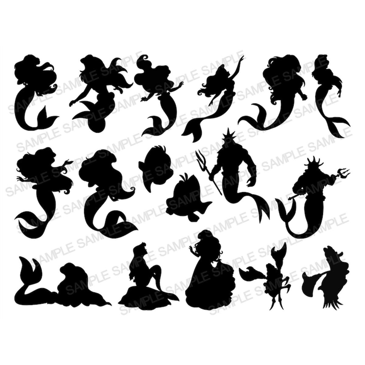 Little Mermaid SVG, Ariel SVG, Little Mermaid Clipart, Ariel | Inspire ...