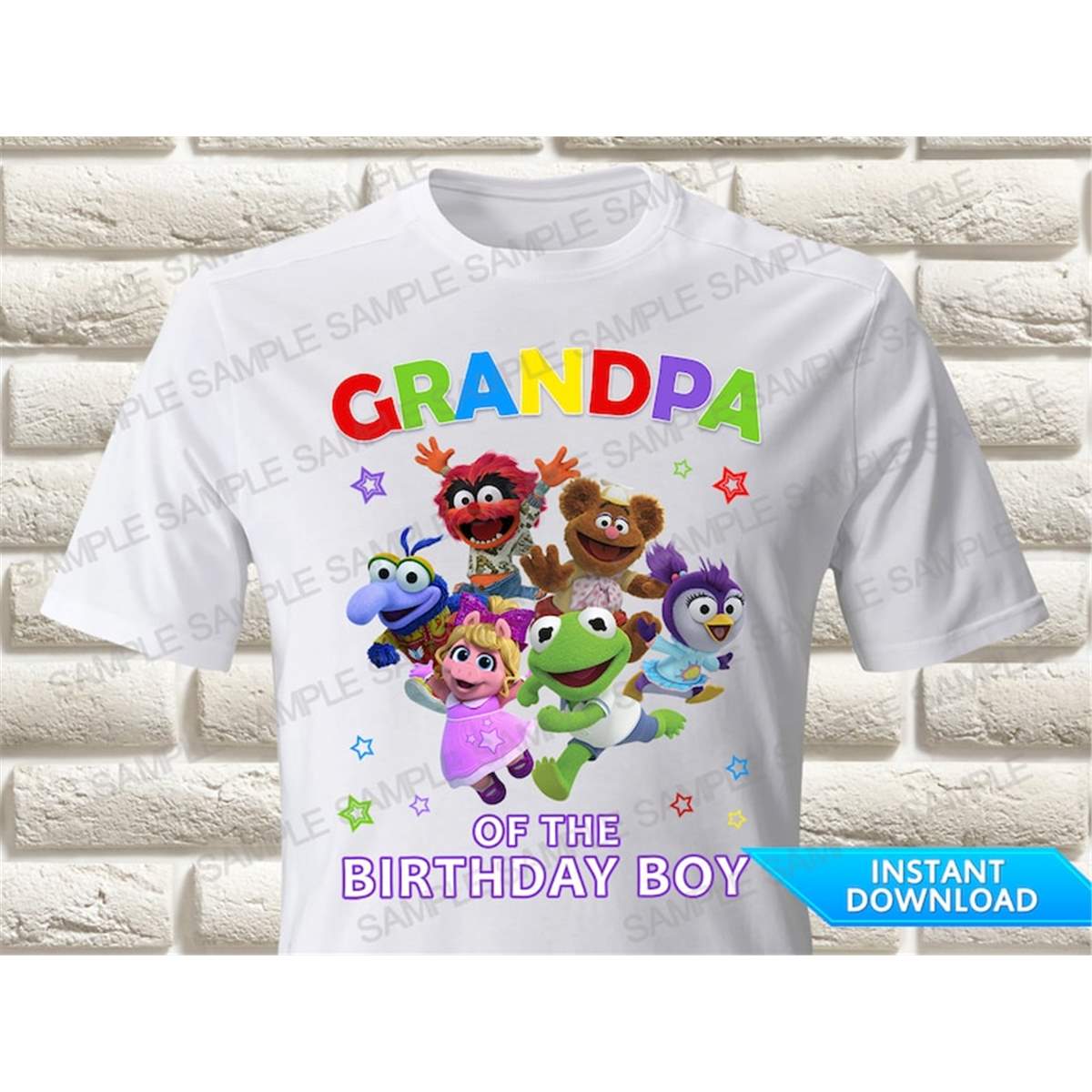 Muppet Babies Grandpa of the Birthday Boy Iron On Transfer, | Inspire ...