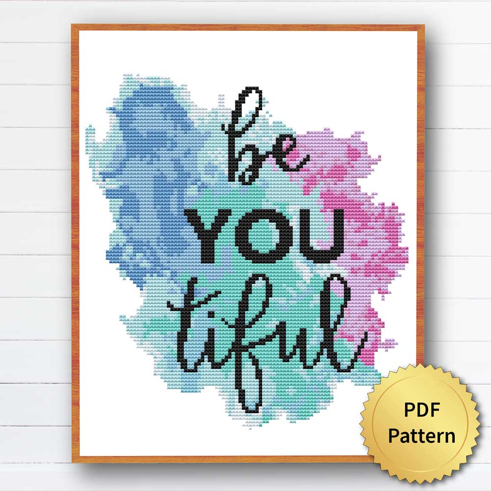 BeYOUtiful Lettering Inspiration Positive Motivational Cross - Inspire ...