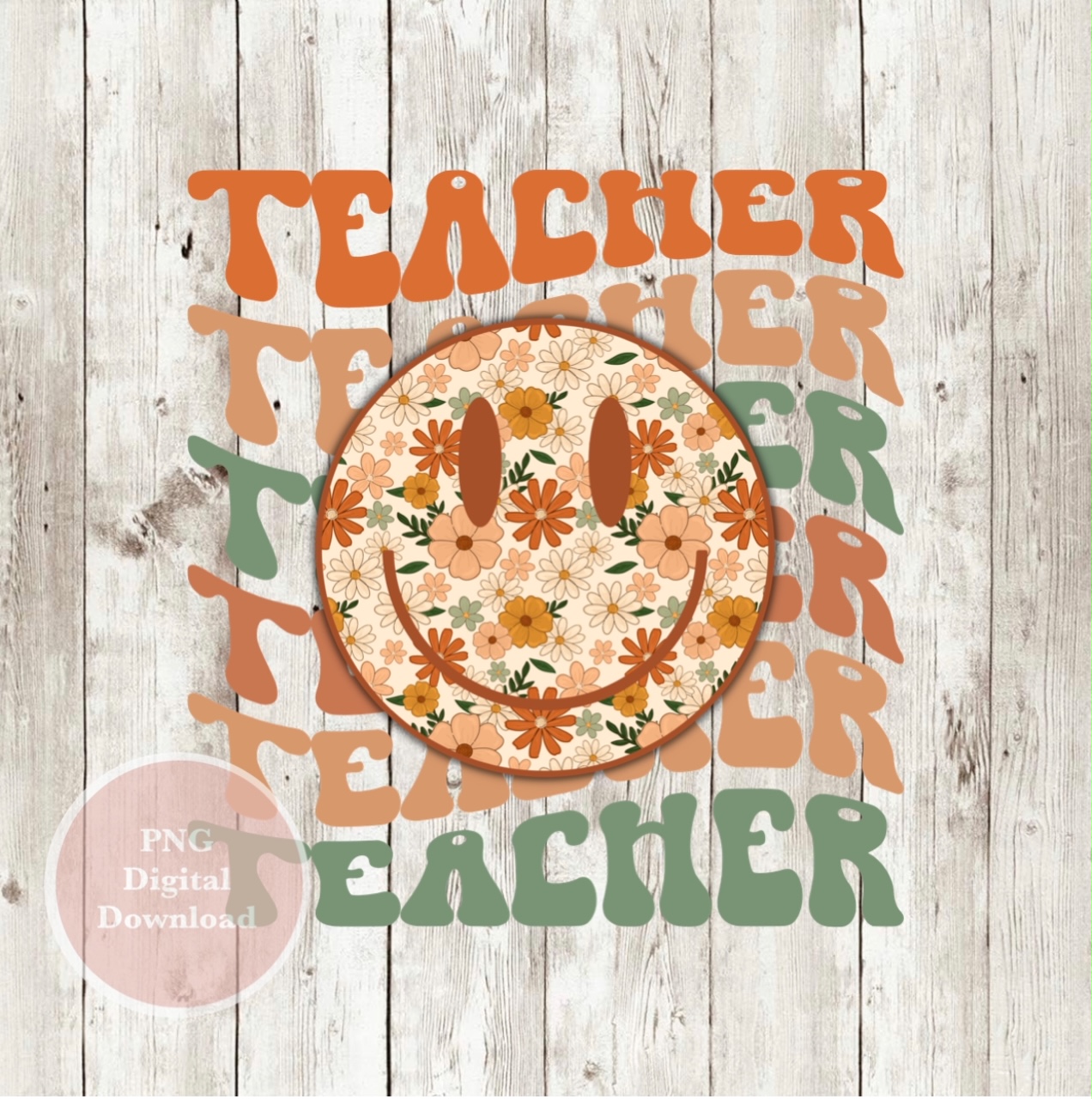 Teacher Smiley Face, PNG, Sublimation Design, Instant Downlo | Inspire ...