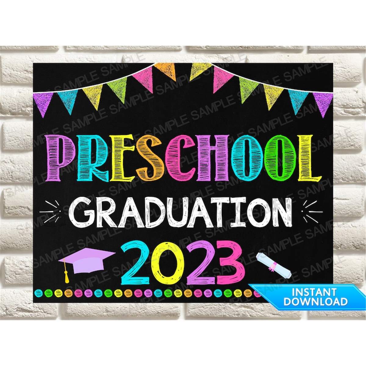 Preschool Graduation Sign, Preschool Graduate 2023, Preschoo | Inspire ...