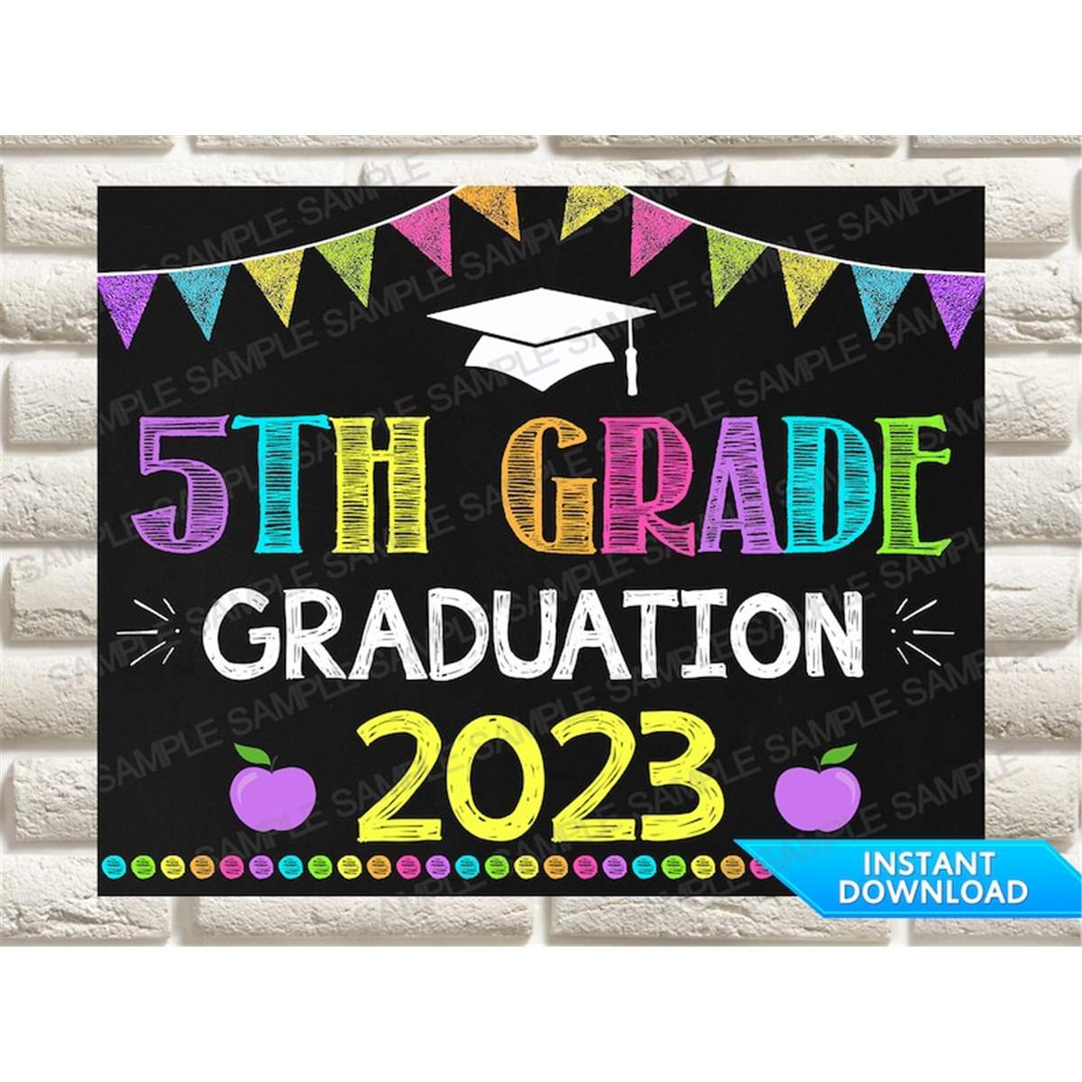 5TH Grade Graduation Sign, Elementary School Graduate, Last | Inspire ...