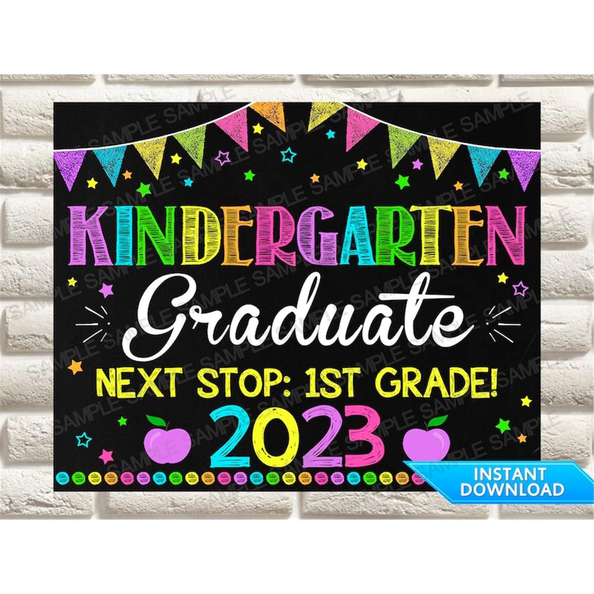 Kindergarten Graduation Sign, Kindergarten Graduate 2023, La | Inspire ...