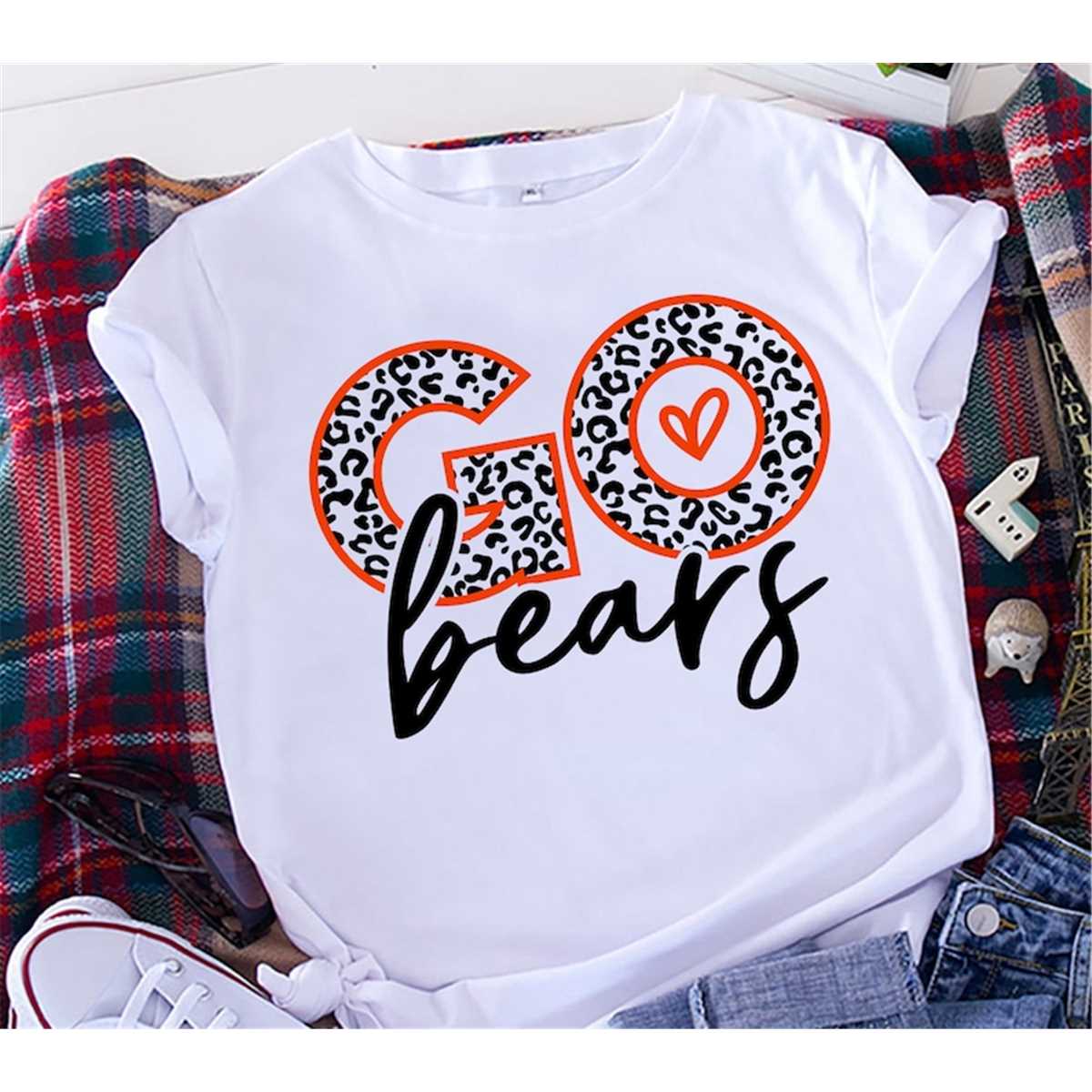 Go Bears SVG PNG, Bears svg,Leopard Go Bears svg,Bears Shirt | Inspire ...