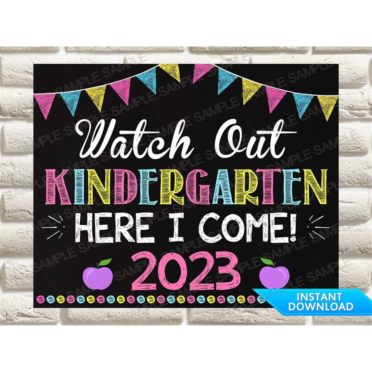 Watch Out Kindergarten Here I Come Sign, Watch Out Kindergar | Inspire ...