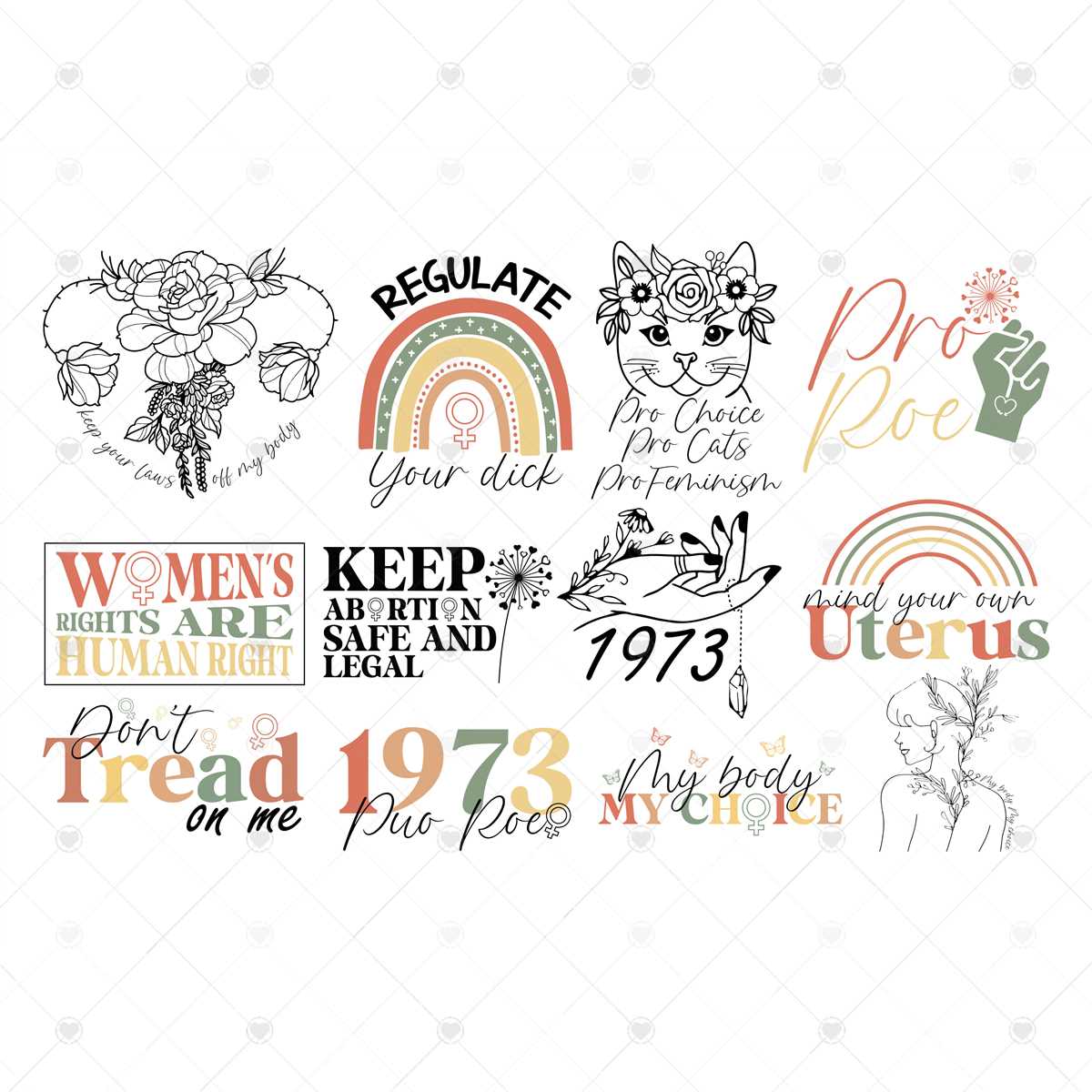 Pro Roe Svg Bundle, Uterus Svg | Inspire Uplift