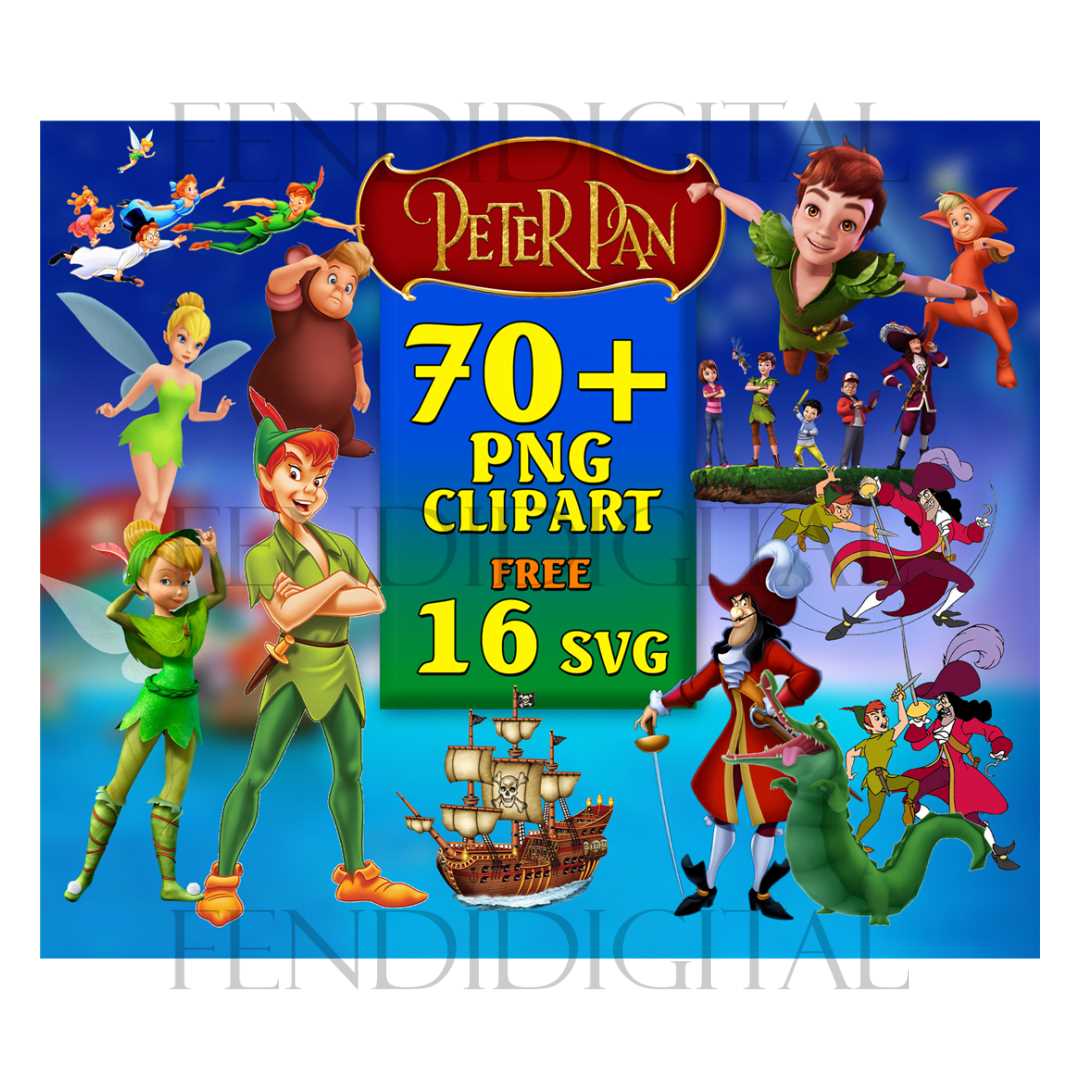 70 Peter Pan Clipart, Tinker Bell Peter Pan, Peter Pan Clipa - Inspire ...