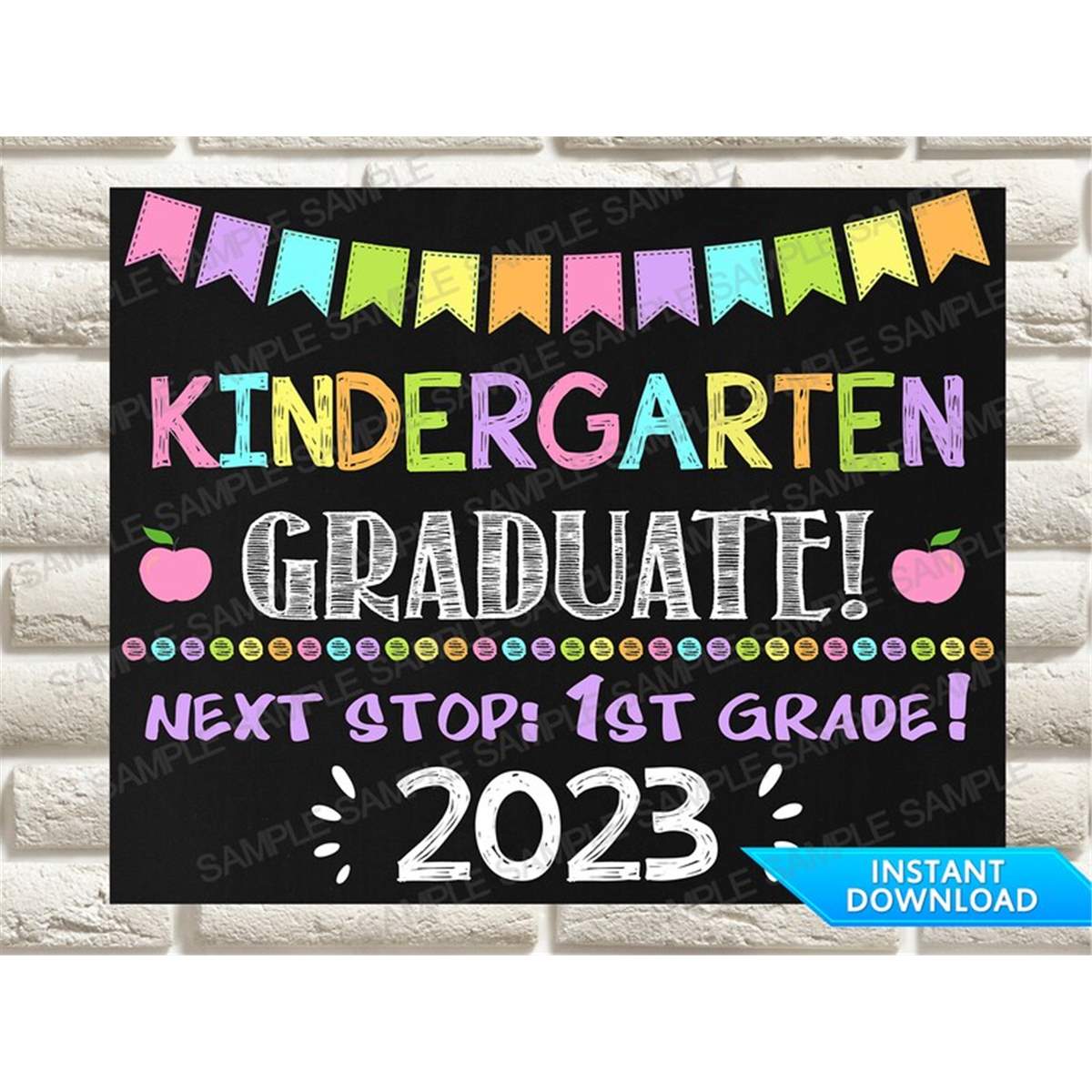 Kindergarten Graduate Sign, Kindergarten Graduation Sign, Cl - Inspire ...