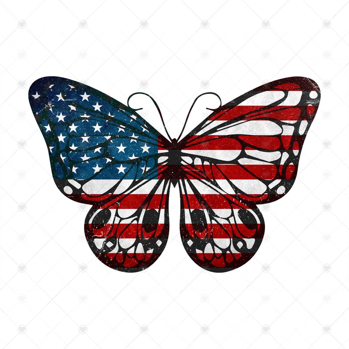 Butterfly America Png, Independence Day Png, Butterfly Png, - Inspire ...