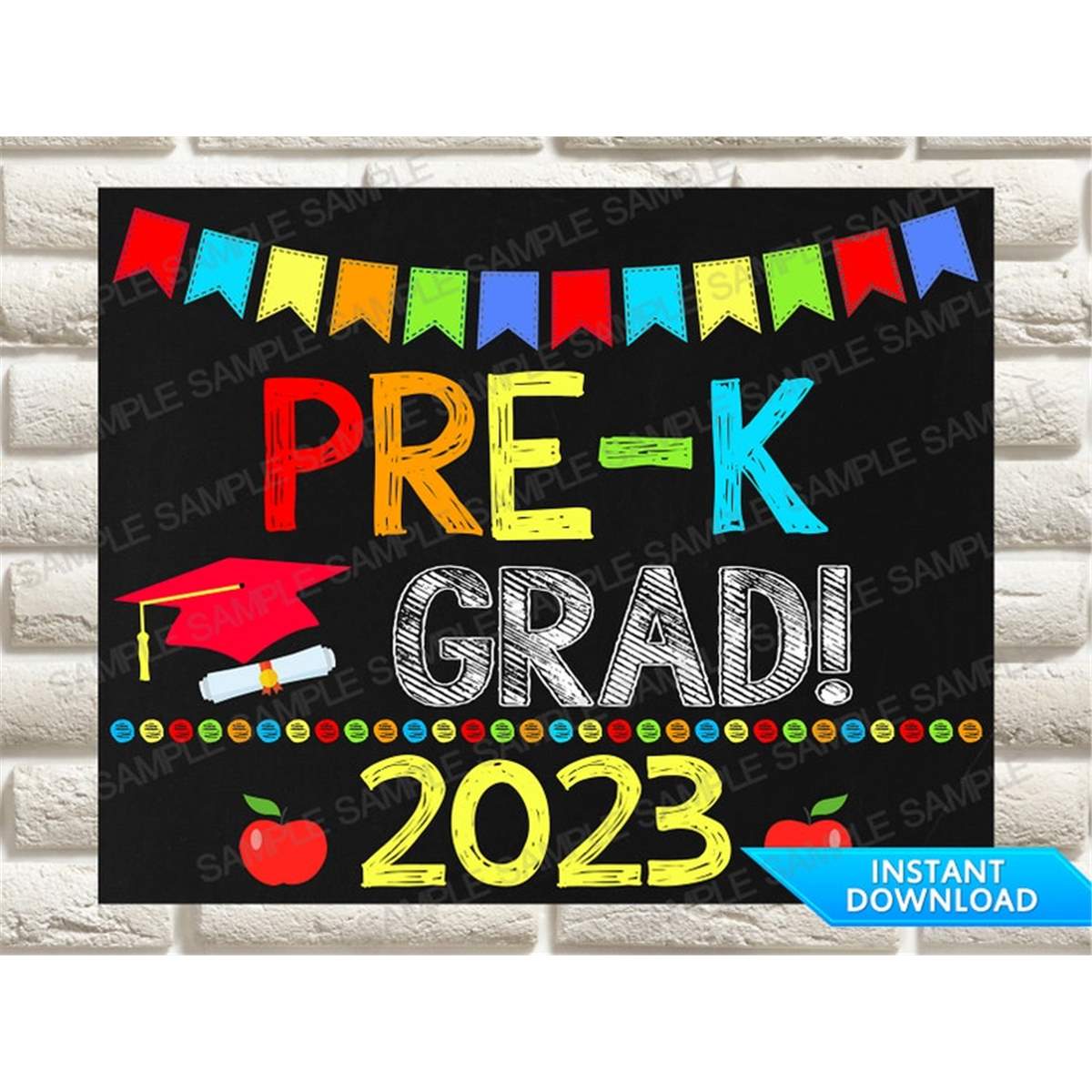 Pre K Graduation Sign, Pre-K Graduate 2023, Preschool Gradua - Inspire ...