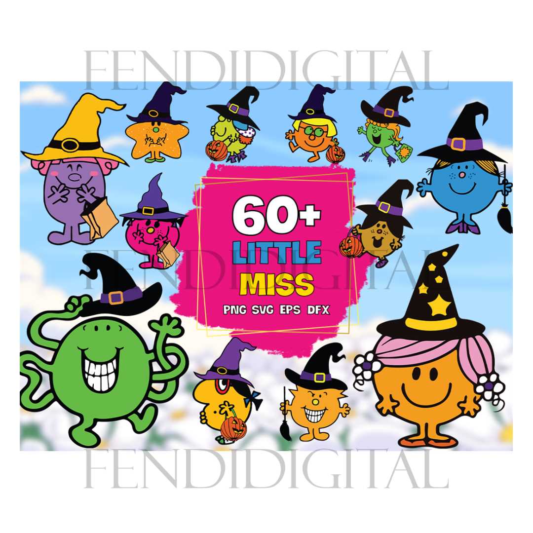 60 Little Miss Svg Bundle, Halloween Svg, Little Miss Svg, L - Inspire ...