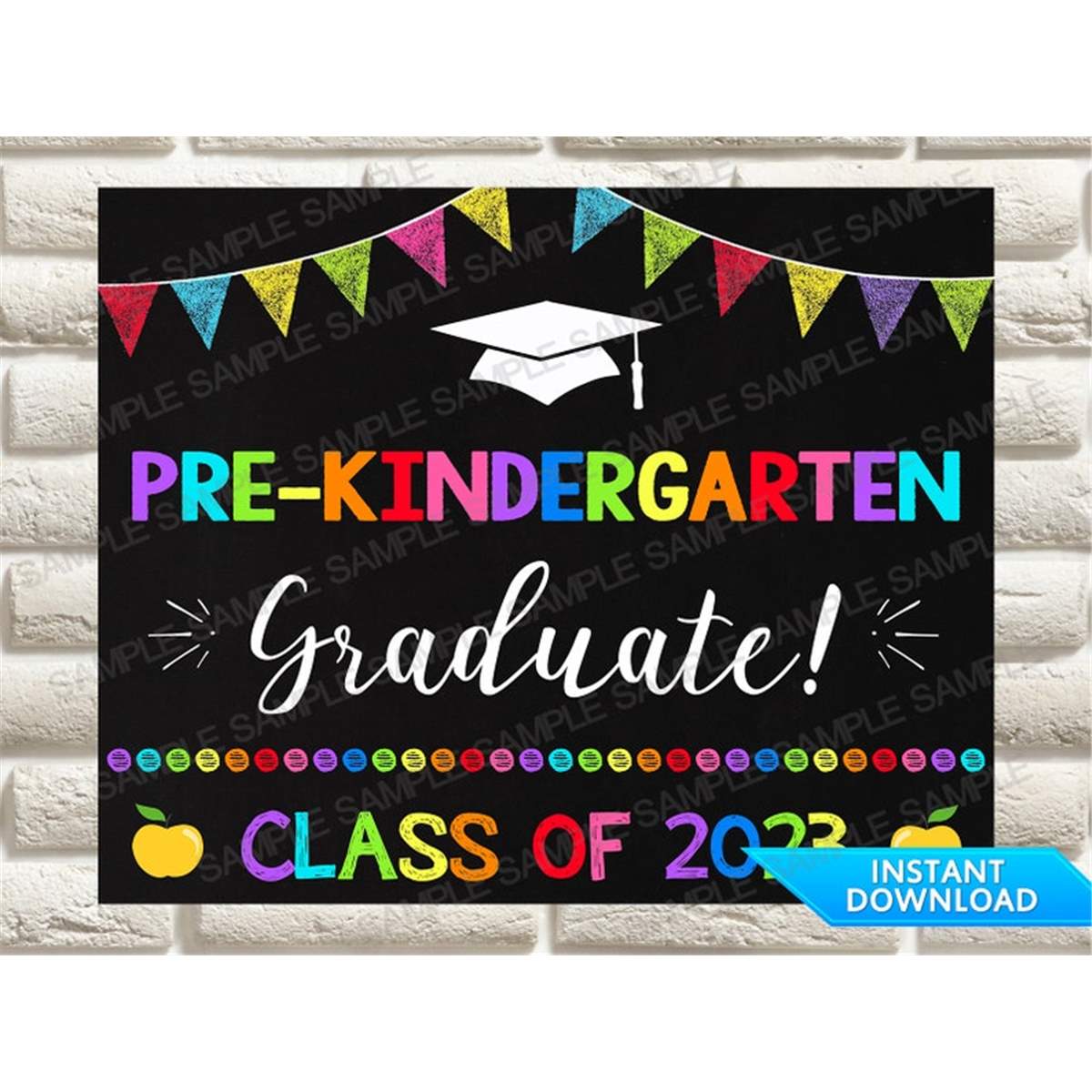 Pre-Kindergarten Graduation Sign, Pre-Kindergarten Graduate | Inspire ...