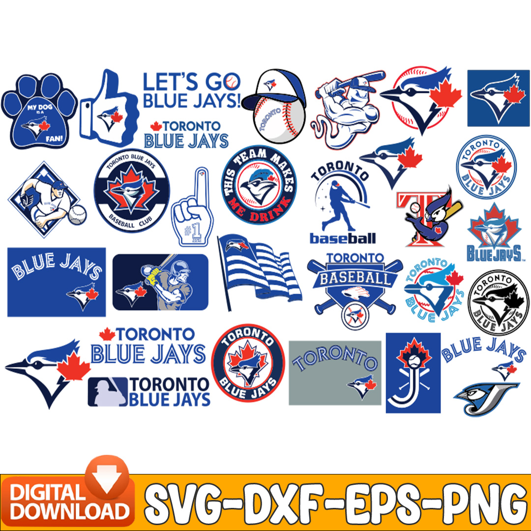 Bundle 21 Files Toronto Blue Jays Baseball Team svg, Toronto | Inspire ...