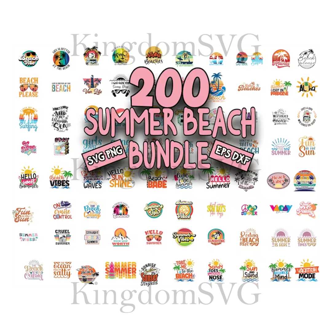 Beach Summer svg bundle summer time Vacation Hello Summer Vi | Inspire ...