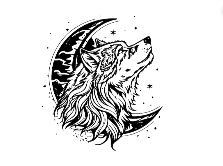 HOWLING WOLF SVG, Howling Wolf Clipart, Howling Wolf Svg Cut - Inspire ...
