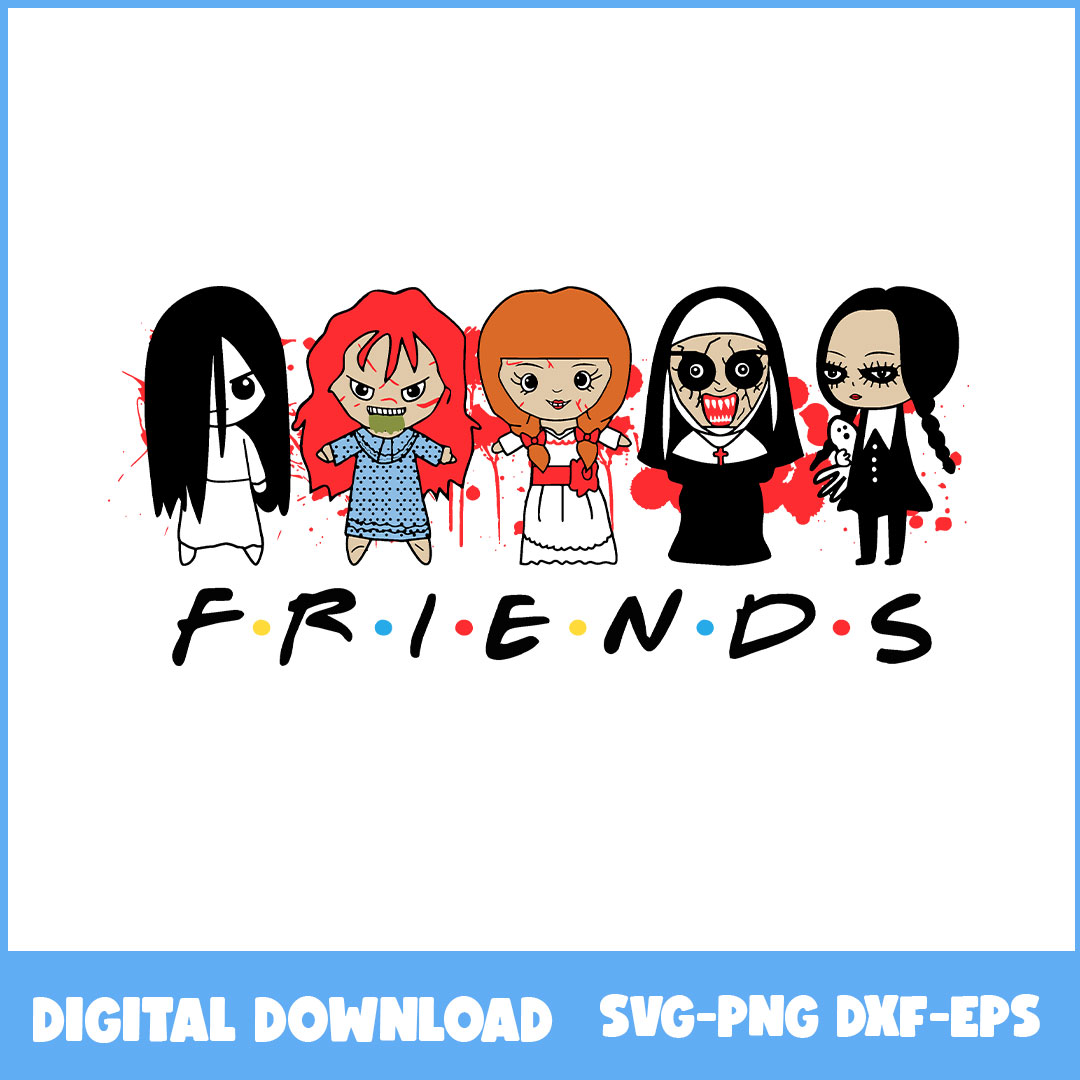 Female Friends Horror Svg, Friends Horror Svg, Horror Movies - Inspire ...