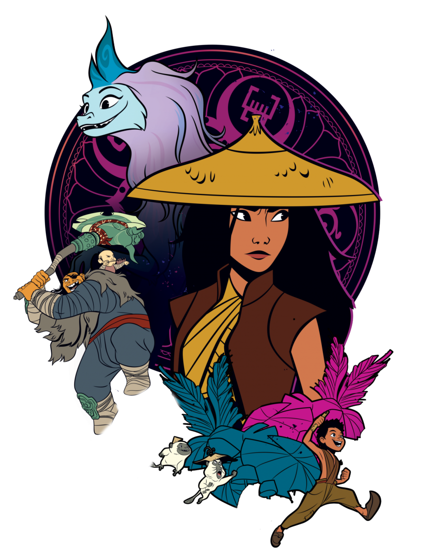 Digital Raya PNG Clipart, Raya and the Last Dragon Clipart, | Inspire ...