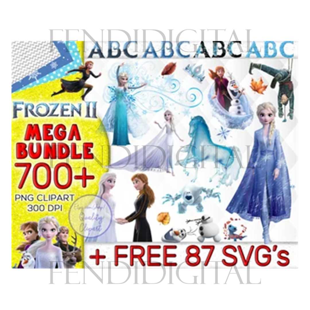 700 Mega Bundle Frozen Png, Frozen 2 Png, Elsa Png - Inspire Uplift