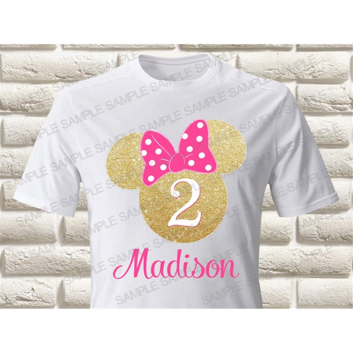 Gold Minnie Mouse Iron On Transfer Minnie Mouse Birthday Gir | Inspire ...