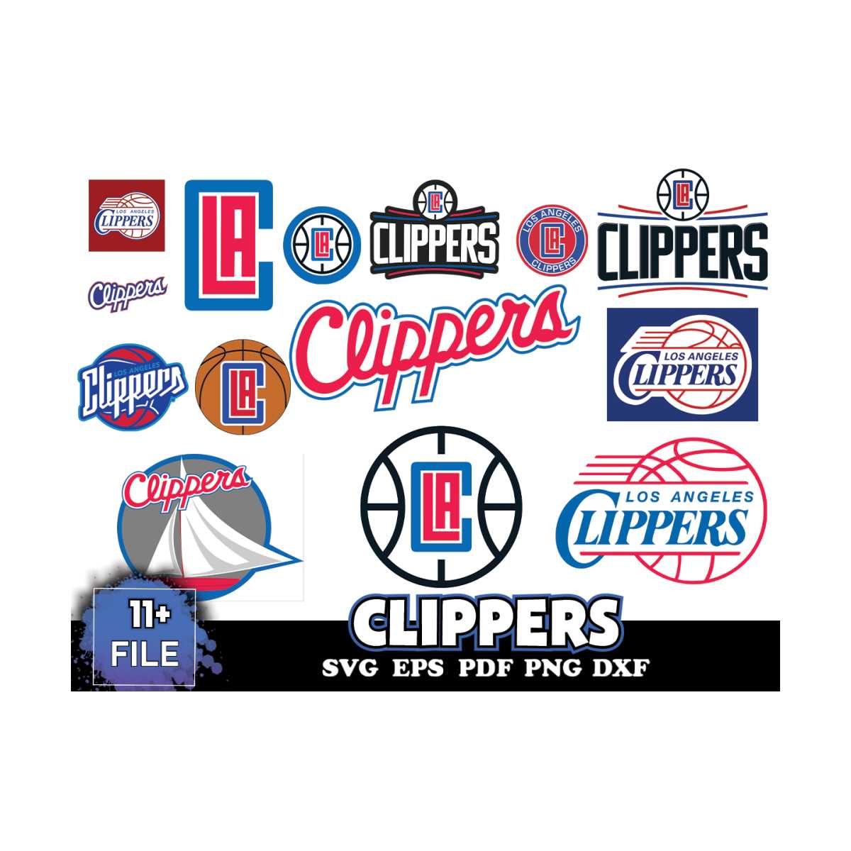 11 FILE Clippers Svg Bundle | Inspire Uplift