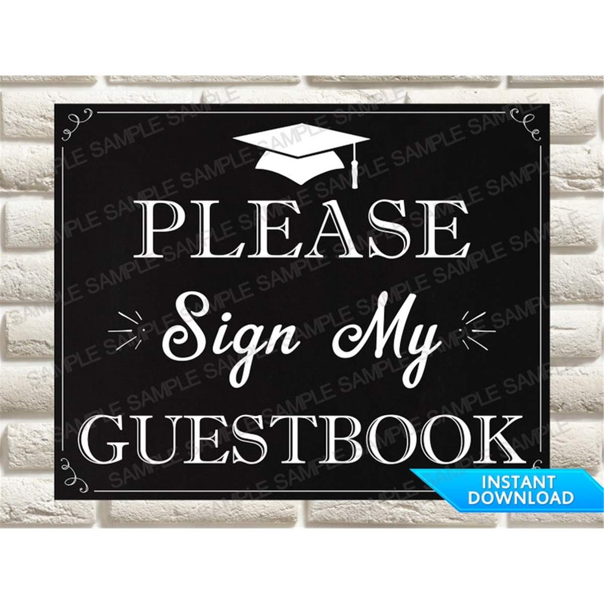 Graduation Guestbook Sign, Please Sign My Guestbook Sign, Gr | Inspire ...