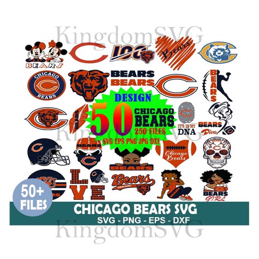 Chicago Bears SVG file, Bears Logo SVG Cricut files - Inspire Uplift