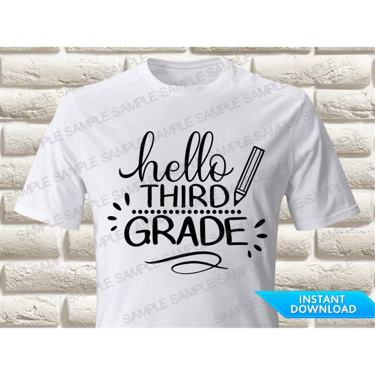 Hello Third Grade SVG, Back to School 3rd Grade SVG, Back to | Inspire ...