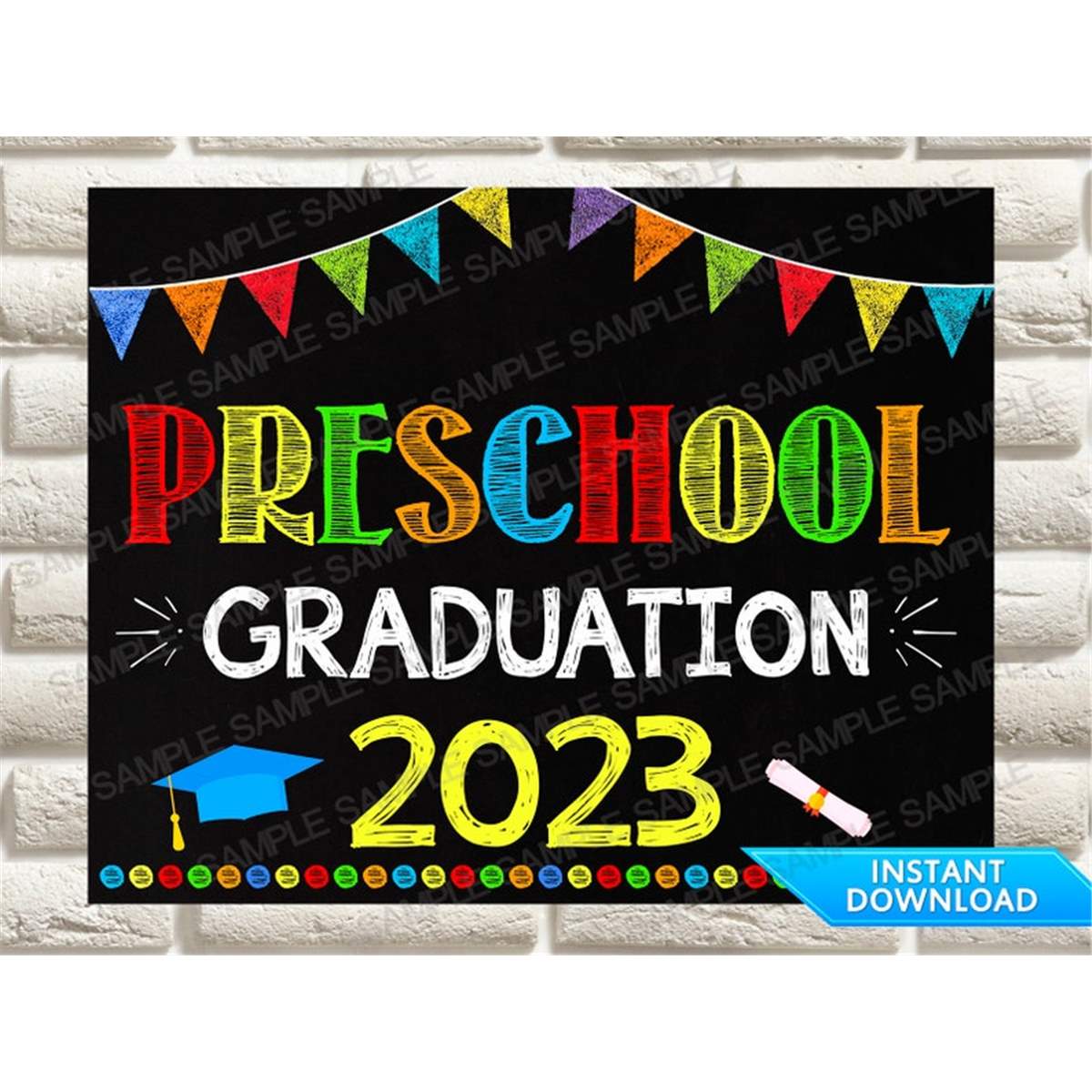 Preschool Graduation Sign, Preschool Graduate 2023, Preschoo | Inspire ...