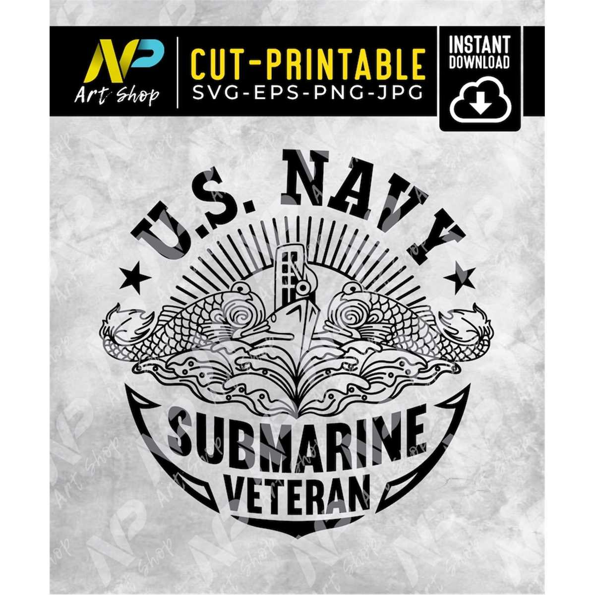 Submarine svg, US Navy svg, Submarine Warfare insignia svg - Inspire Uplift
