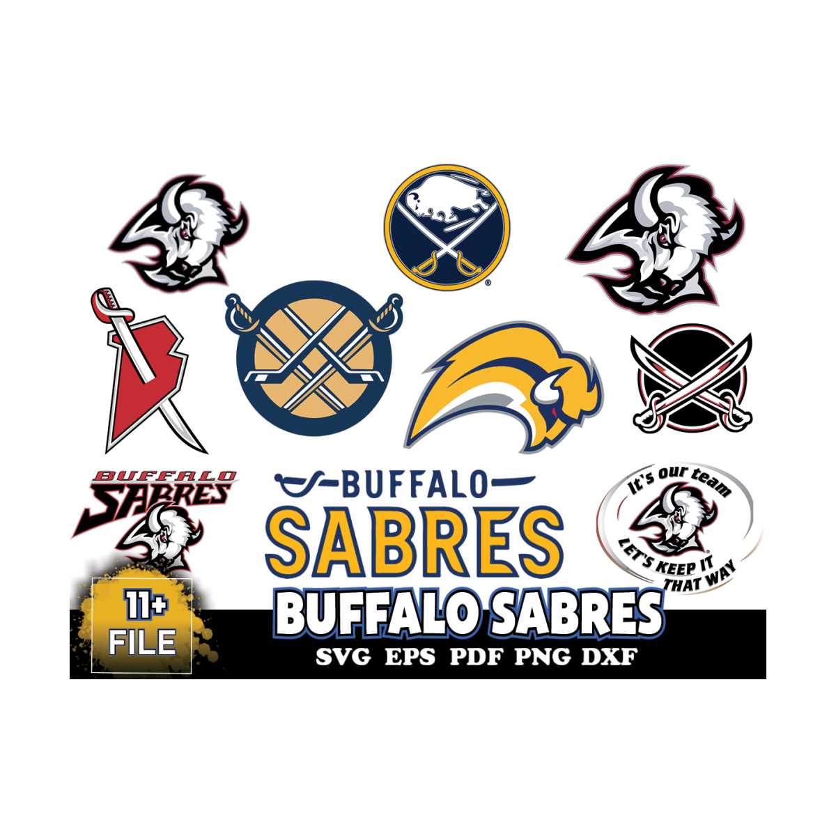 10 FILE Buffalo Sabres Svg Bundle | Inspire Uplift